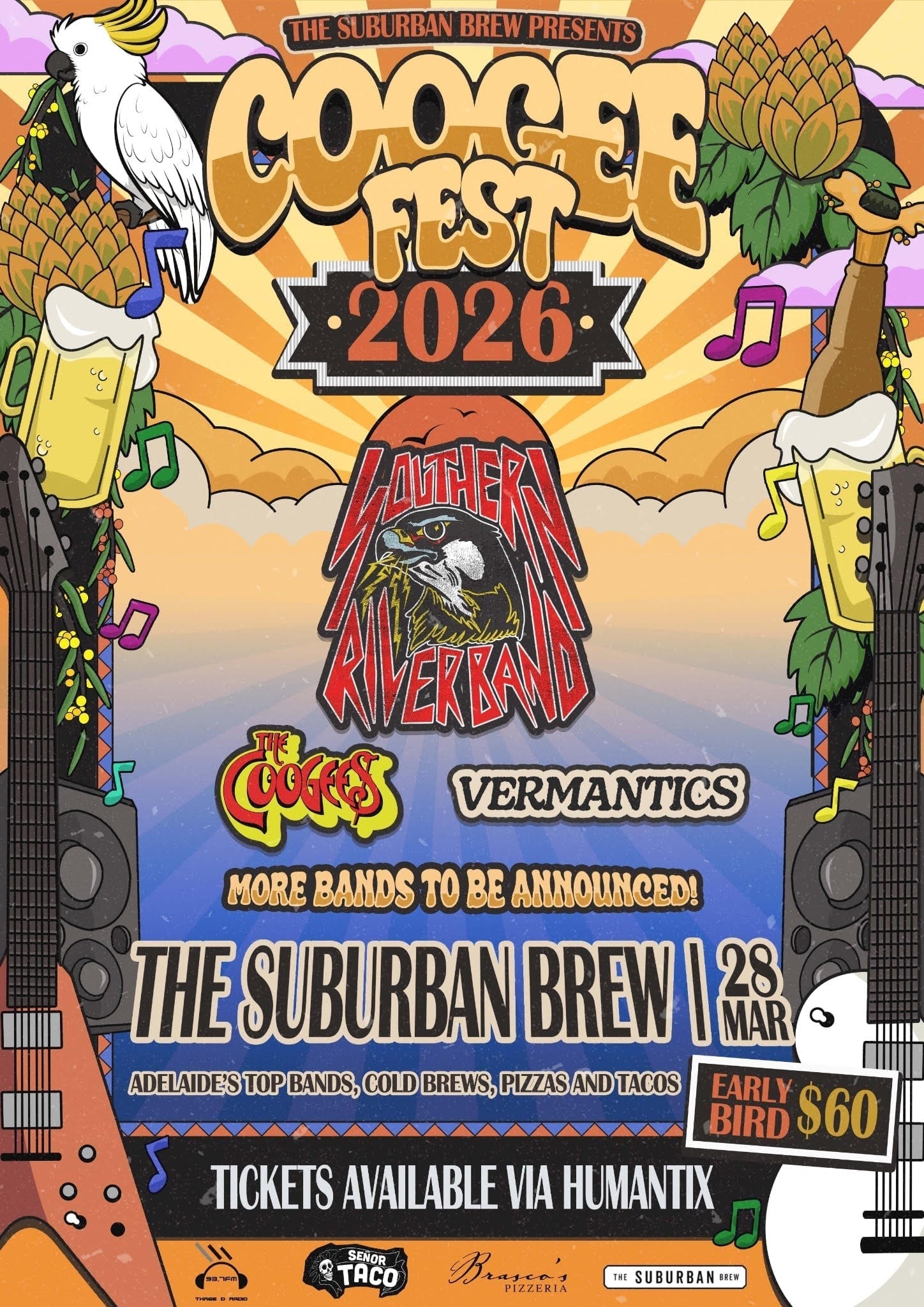 Coogee Fest 2026 at The Suburban Brew | Live Music Festival Adelaide